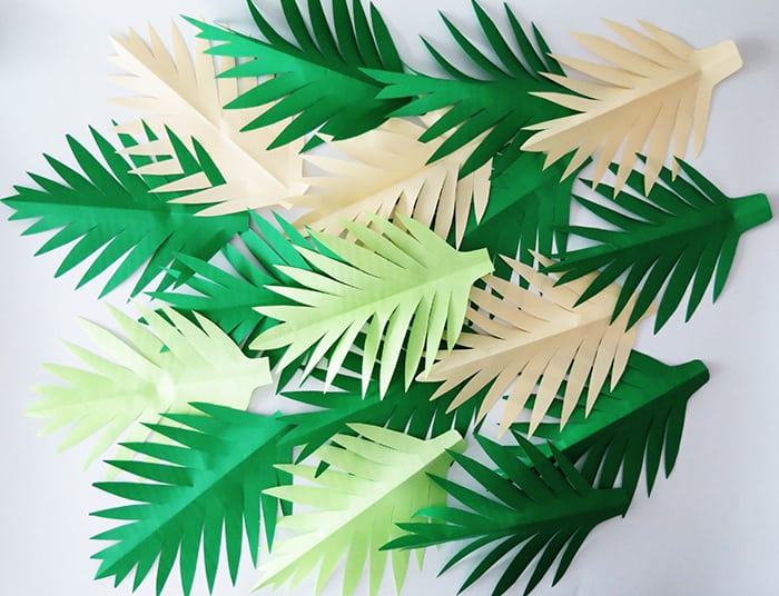 Make A Paper Leaves Garland In 30 Minutes